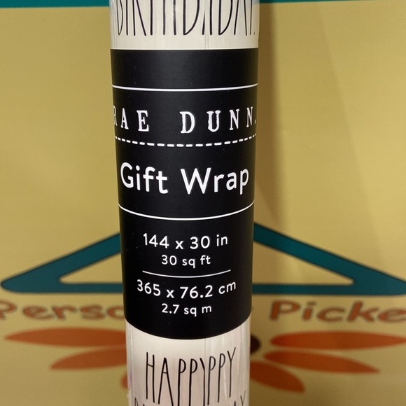 Rae Dunn | Party Supplies | Rae Dunn Happy Birthday Wrapping Paper ...
